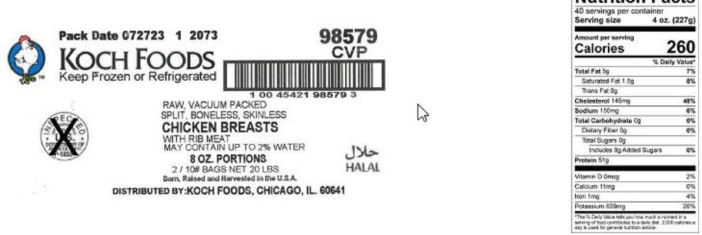 Raw Halal Boneless Skinless Chicken Breasts split (fresh) CVP (6 oz ...